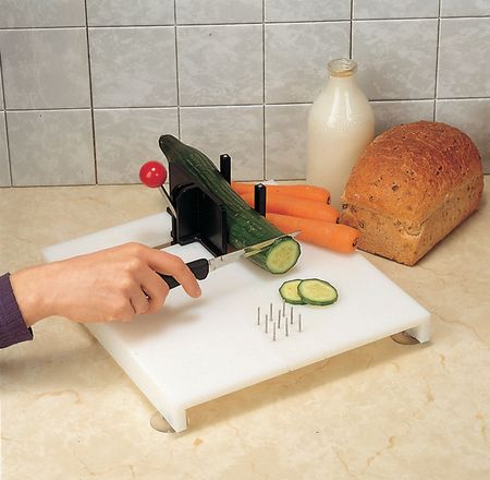 Disability Cutting Board For Weak Grip or Arthritis.